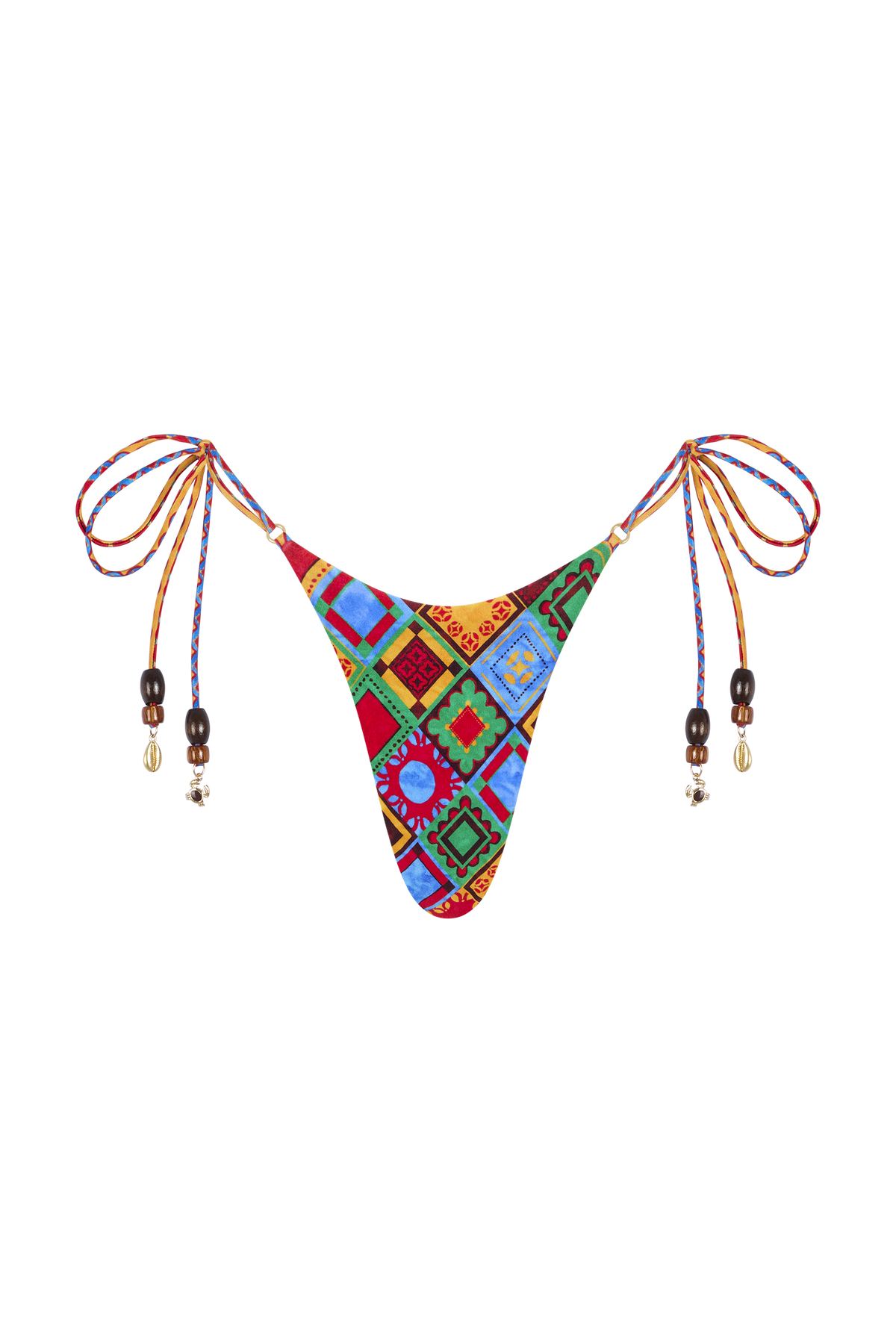Sienna Minimal Side Tie High Cut Bikini Bottoms in Azania Bydee AU